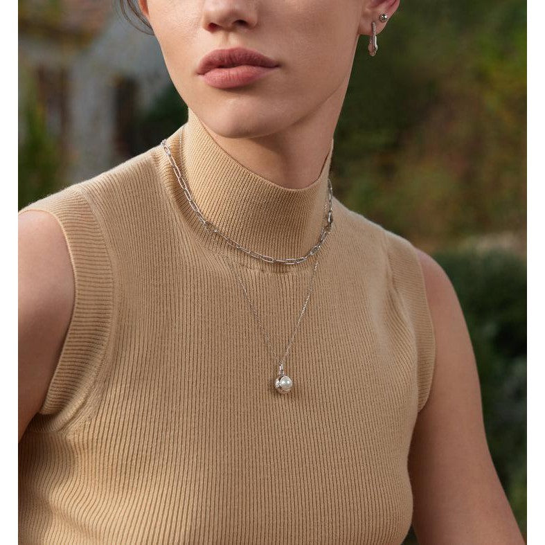 Ania Haie Silver Pearl Sphere Pendant Necklace – Ania Haie South Africa